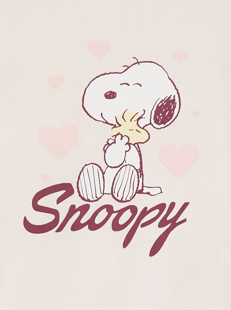 Pijama con pies 'Snoopy' - ROSA - 12.00€ - Kiabi