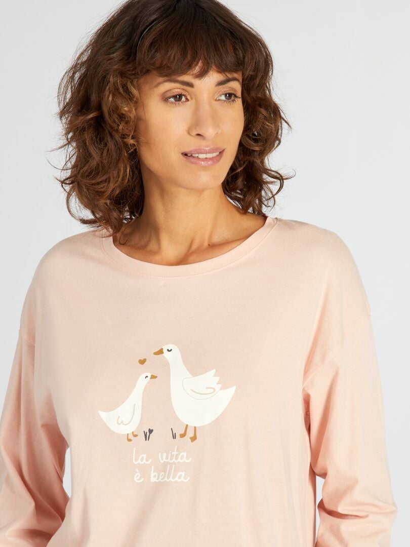 Pijama De 2 Piezas Rosa Kiabi 2200€