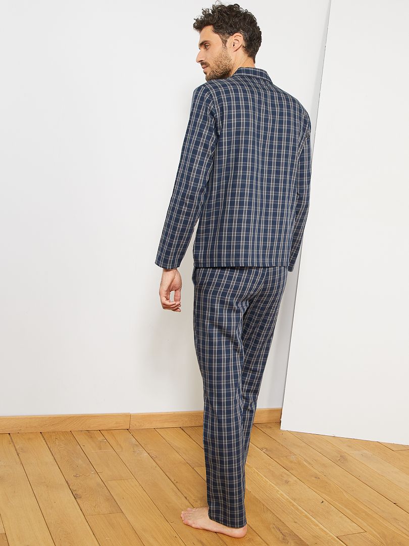 Pijama de cuadros - AZUL - Kiabi - 22.00€