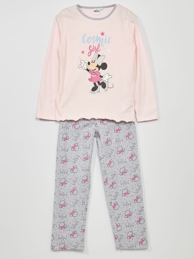 Pijama largo 'Minnie' de 'Disney' - rosa/gris - Kiabi - 15.00€