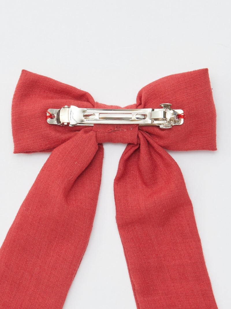 Pinza para el pelo con lazo - ROJO - 4.00€ - Kiabi