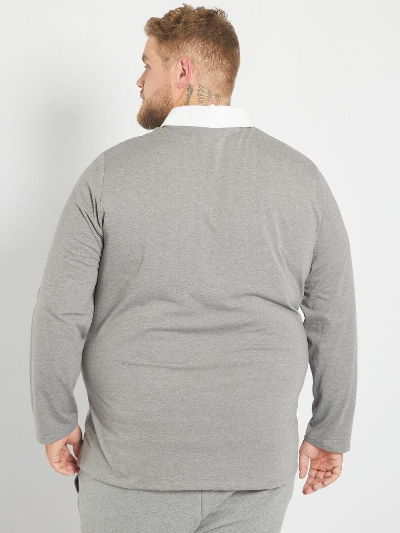 Polo de rugby de punto - GRIS - Kiabi - 18.00€