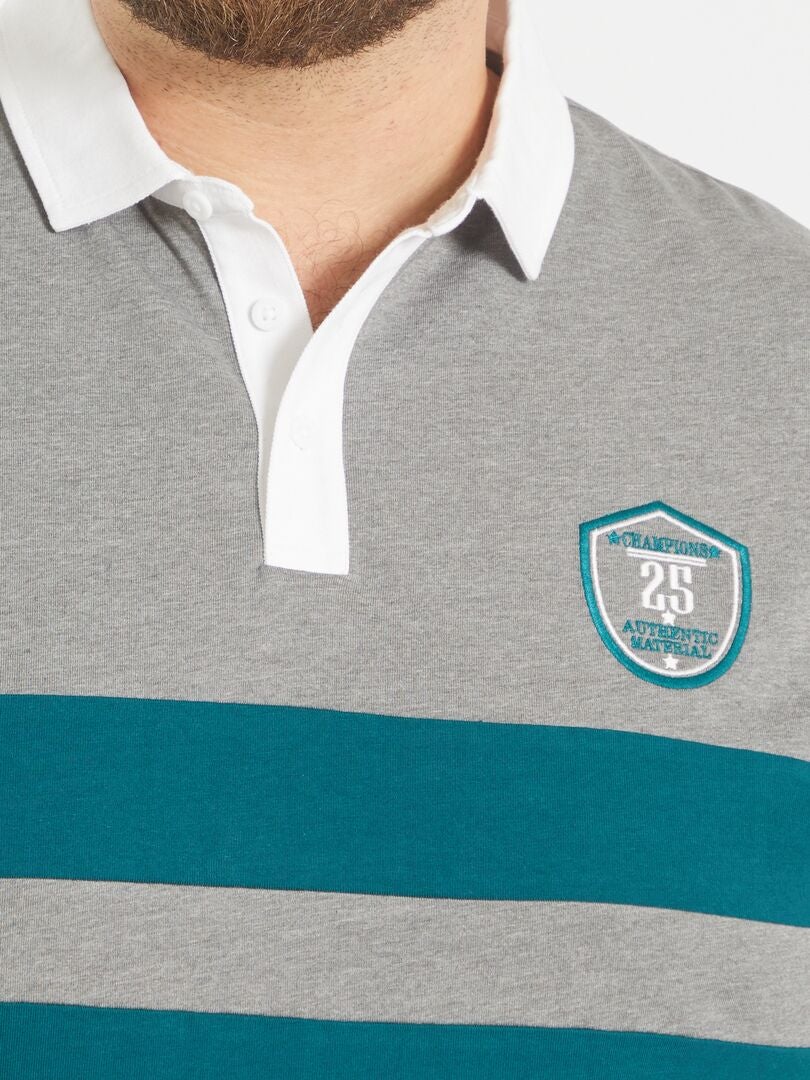 Polo de rugby de punto - GRIS - Kiabi - 18.00€