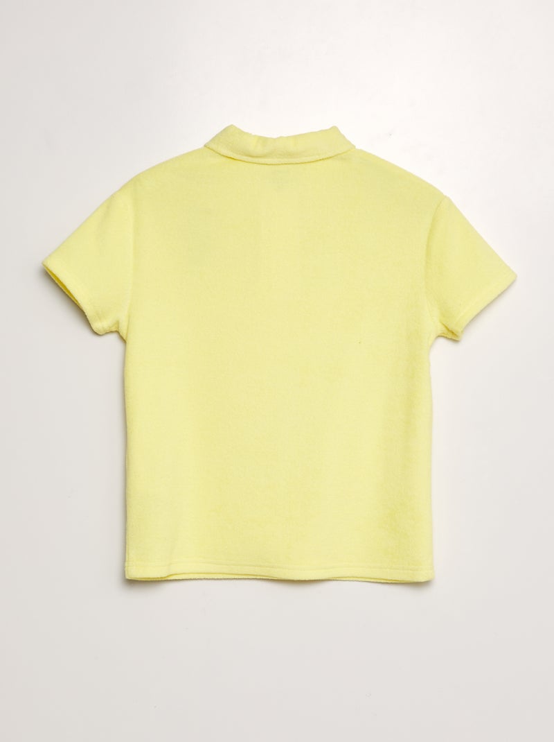 Polo liso de rizo - AMARILLO - Kiabi - 6.00€