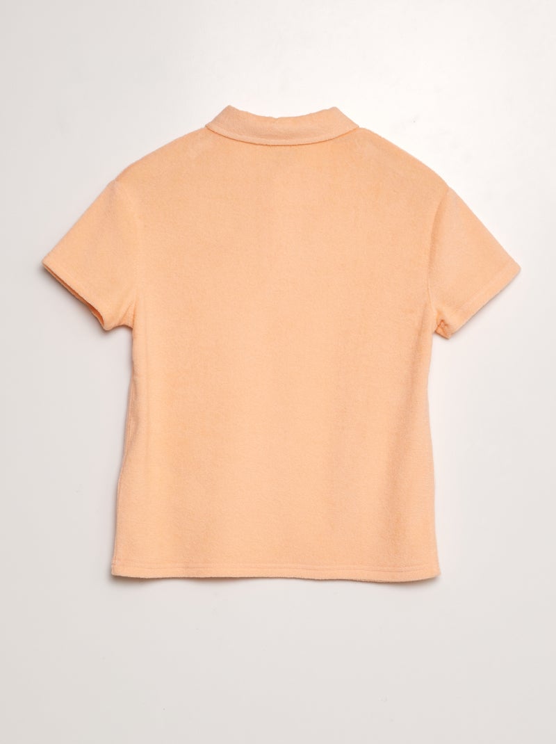 Polo liso de rizo - NARANJA - Kiabi - 6.00€