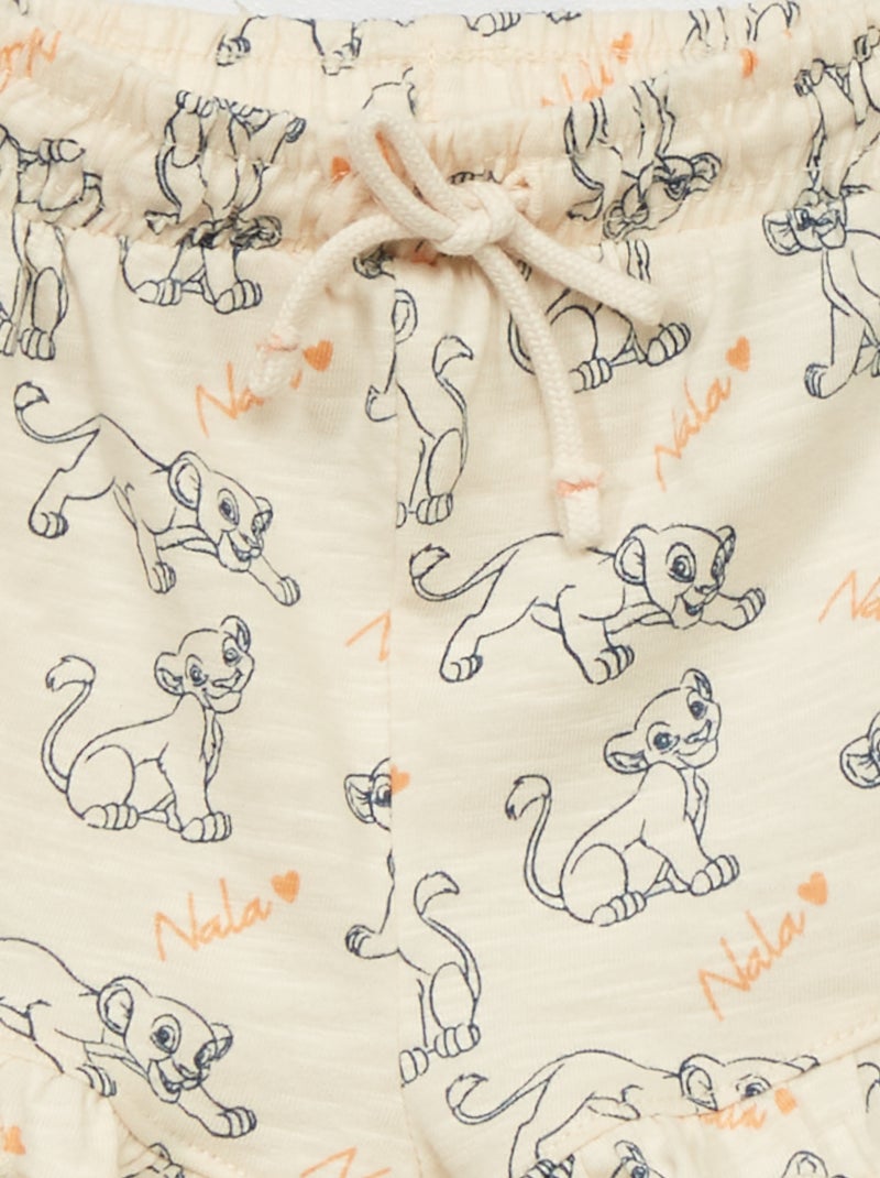 Short 'Disney' con volantes' - BLANCO - Kiabi - 6.00€