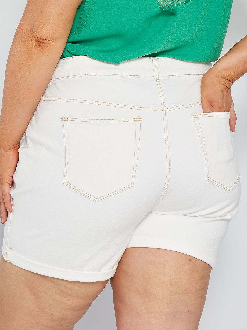 Short vaquero - Blanco - Kiabi - 18.00€