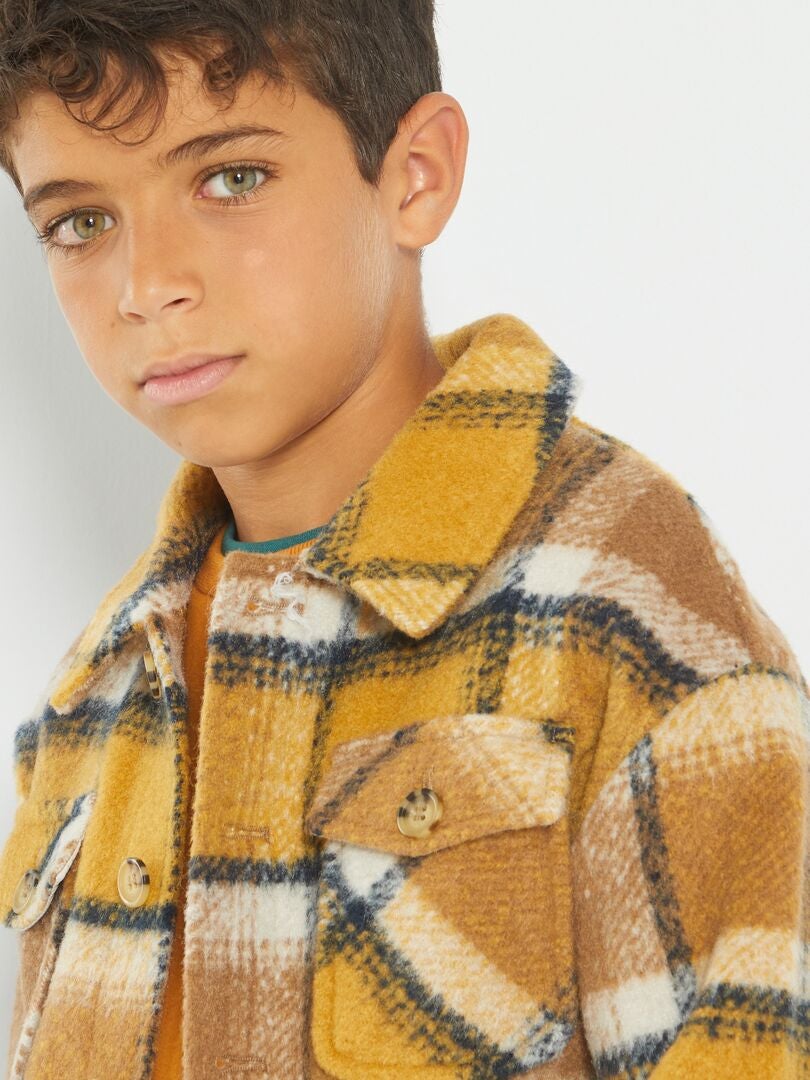 Sobrecamisa de cuadros - AMARILLO - Kiabi - 15.00€ Sobrecamisa de cuadros - AMARILLO - Kiabi - 15.00€