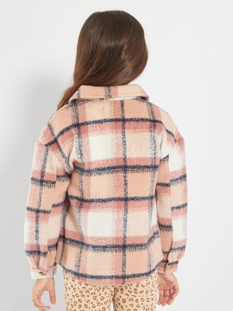 Sobrecamisa de franela de cuadros - ROSA - Kiabi - 15.00€