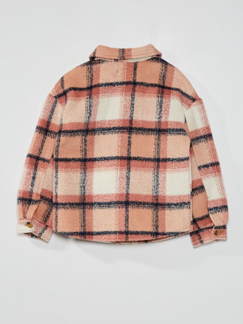 Sobrecamisa de franela de cuadros - ROSA - Kiabi - 15.00€