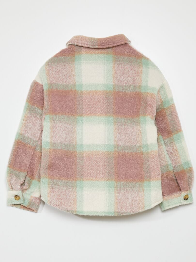 Sobrecamisa de franela - ROSA - Kiabi - 22.00€