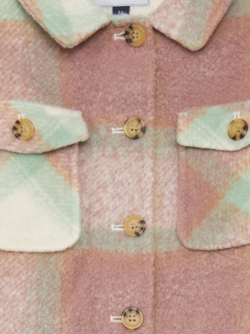 Sobrecamisa de franela - ROSA - Kiabi - 22.00€