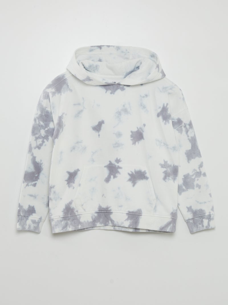Sudadera Con Capucha Efecto Tie Dye Gris Kiabi 1300€