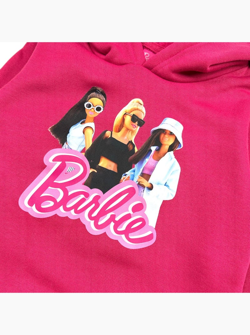 Sudadera con capucha para niña Barbie - Rosa fucsia - Niña - 0.00€ - Kiabi