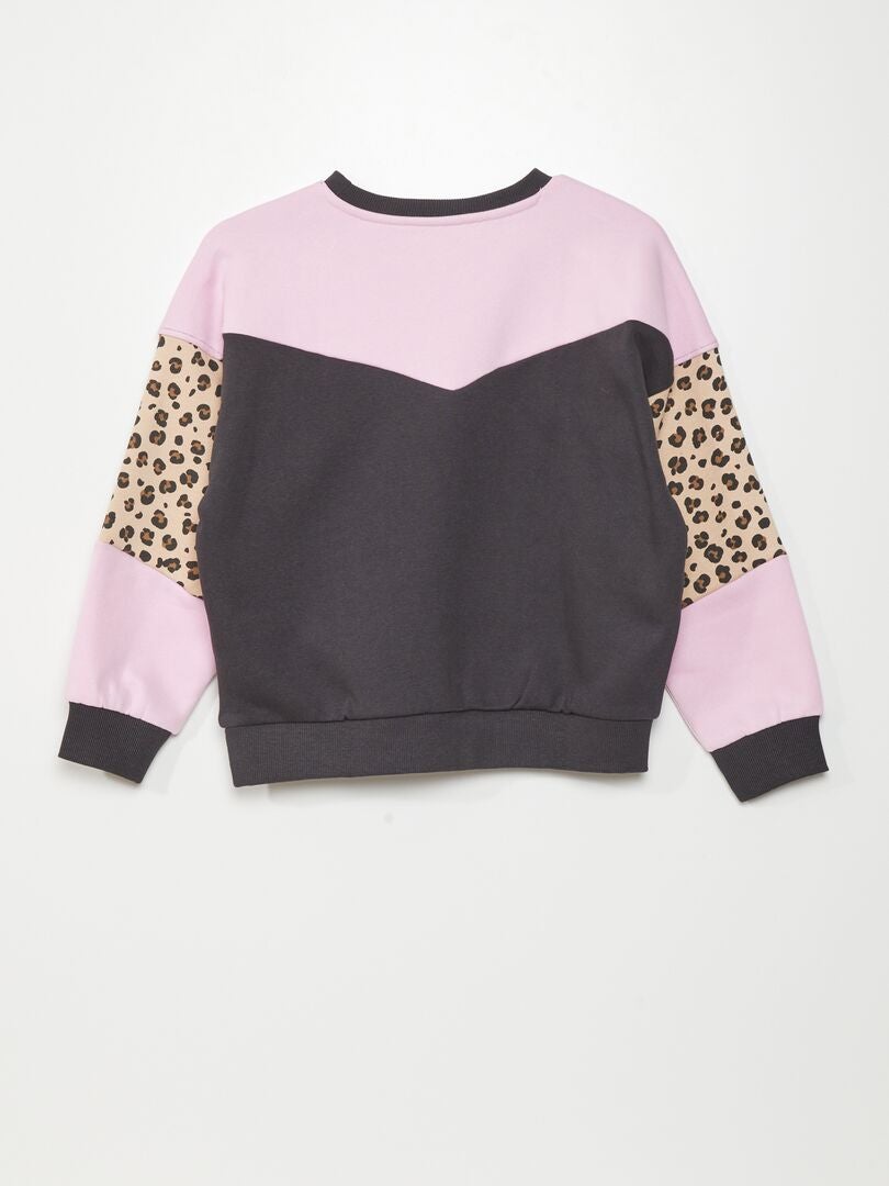 Sudadera con estampado de 'leopardo' - GRIS - Kiabi - 12.00€