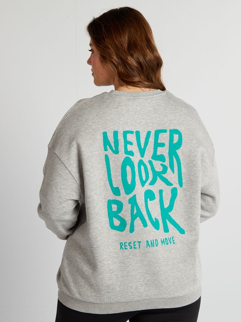 Sudadera con estampado en la espalda - BLANCO - Kiabi - 20.00€
