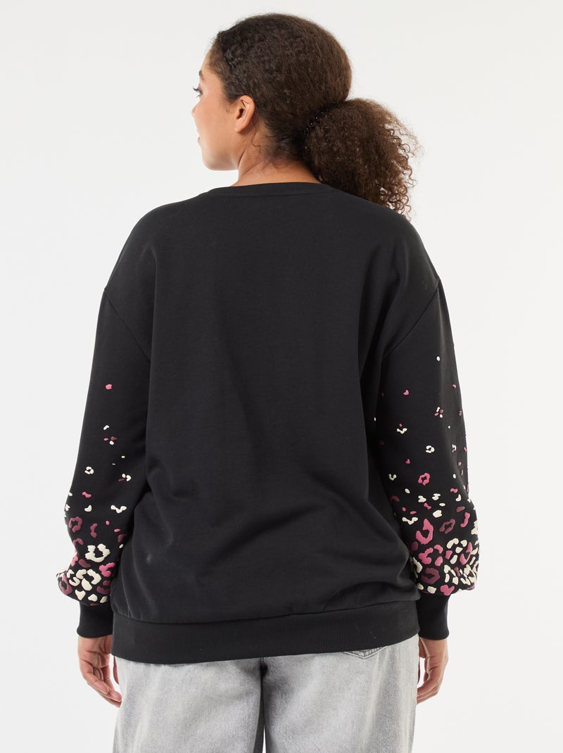 Sudadera con estampado 'Only Carmakoma' - Negro - Tallas grandes ...