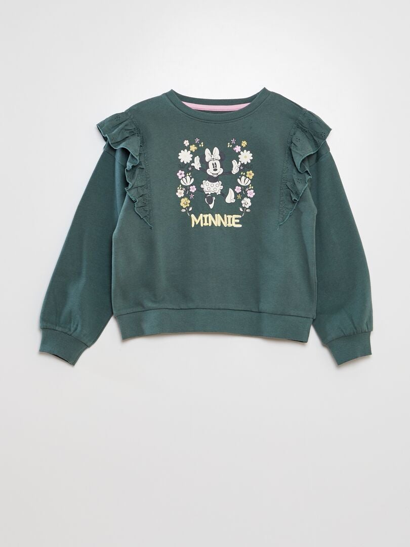 Sudadera con volantes estampada 'Minnie' - VERDE - Kiabi - 6.00€