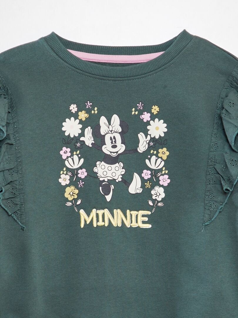 Sudadera con volantes estampada 'Minnie' - VERDE - Kiabi - 6.00€