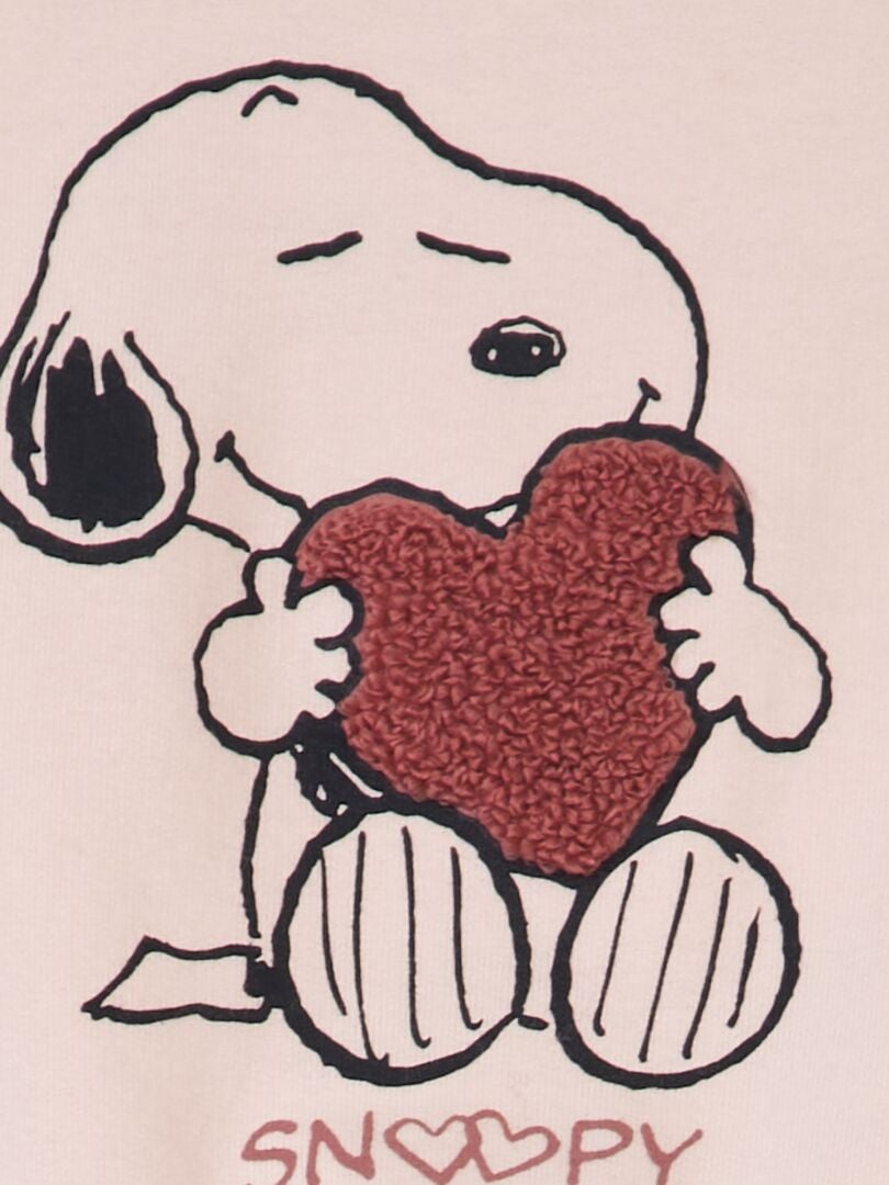 Sudadera de chándal 'Snoopy' - ROSA - Kiabi - 12.00€