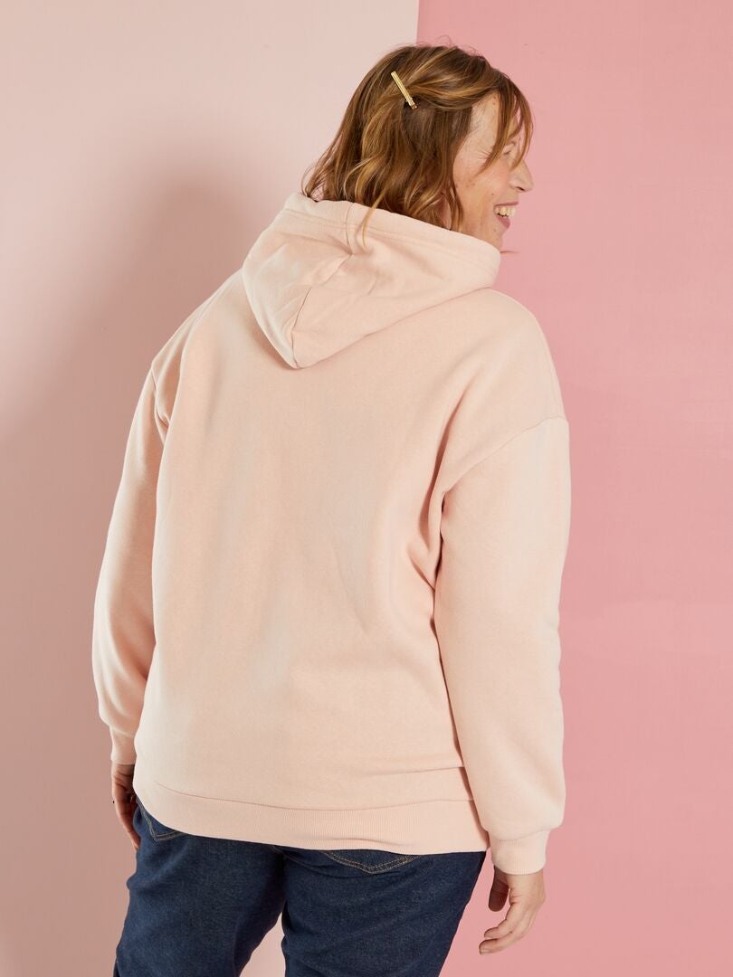 Sudadera estampada con capucha - ROSA - Kiabi - 15.00€