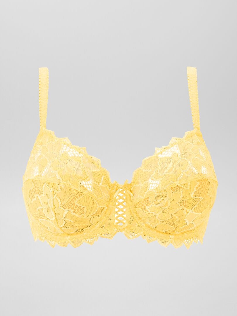 Sujetador de encaje 'Sans Complexe' - AMARILLO - Kiabi - 28.00€