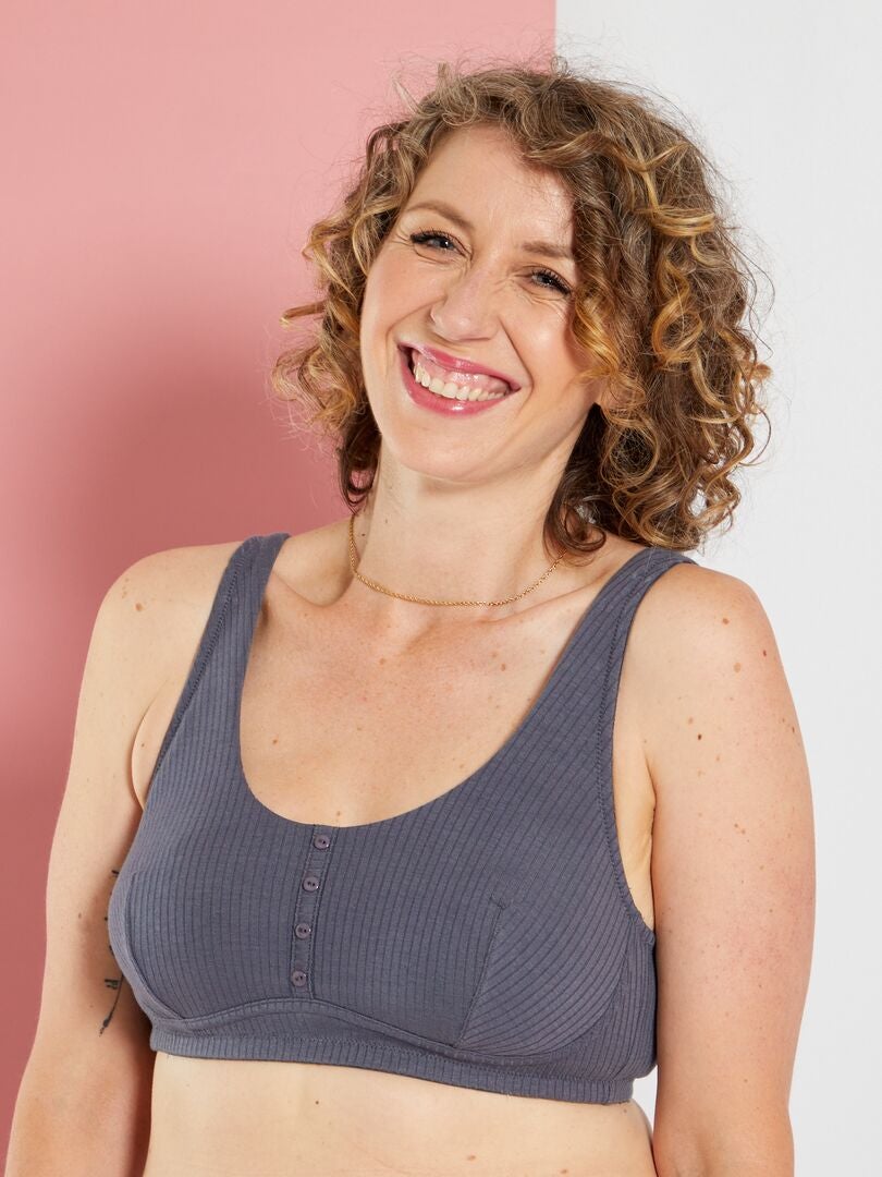 Sujetador posoperatorio - gris oscuro - Kiabi - 20.00€