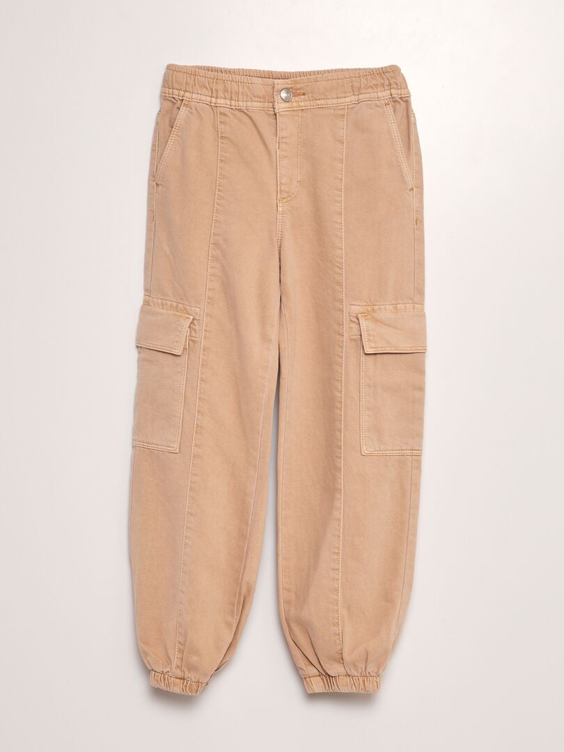Vaquero ancho con bolsillos en los laterales - BEIGE - Kiabi - 15.00€ Vaquero ancho con bolsillos en los laterales - BEIGE - Kiabi - 15.00€