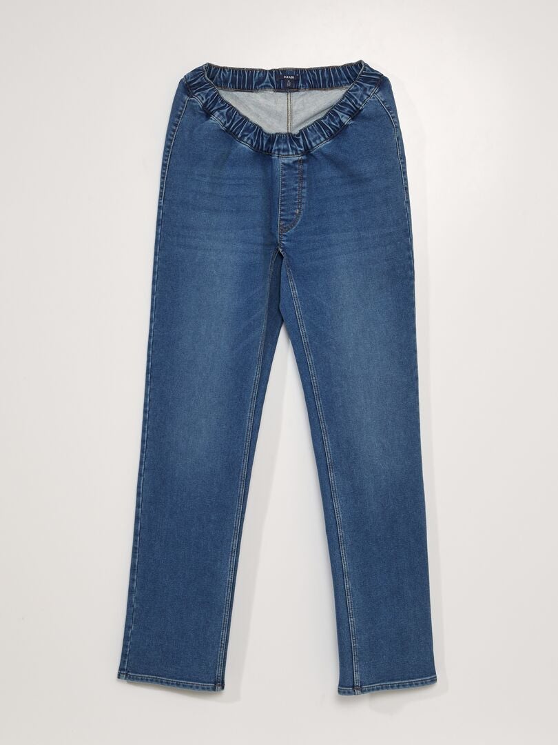 Vaquero con cintura elástica - So Easy - AZUL - Kiabi - 25.00€