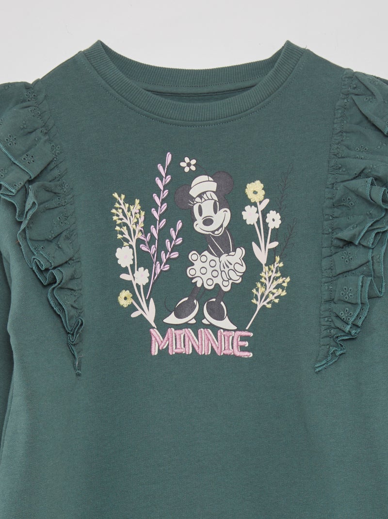 Vestido con volantes en las mangas 'Minnie' - VERDE - Niña - 14.00€ - Kiabi
