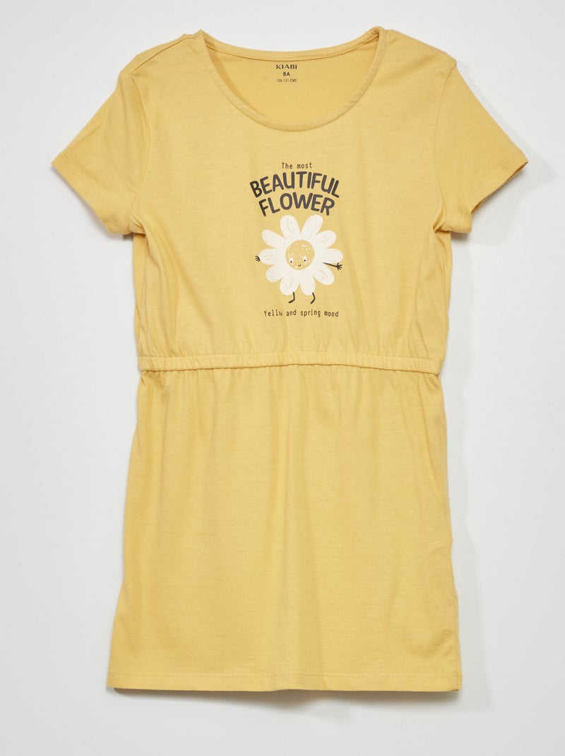 Vestido de punto con estampado - Pack de 2 - AMARILLO - 10.00€ - Kiabi