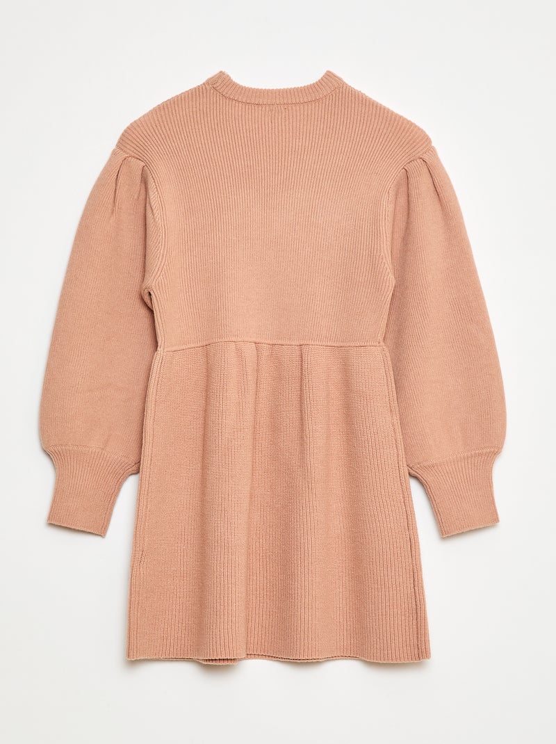 Vestido tipo jersey de punto suave - Rosa - Niña - 15.00€ - Kiabi