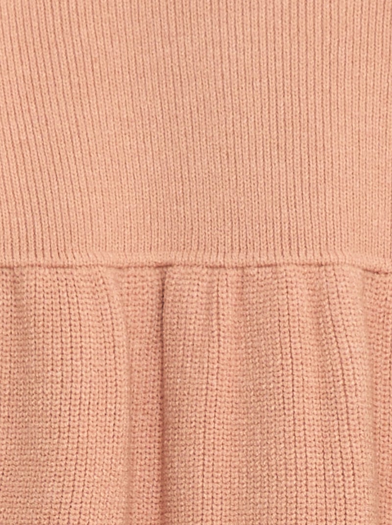 Vestido tipo jersey de punto suave - Rosa - Niña - 15.00€ - Kiabi